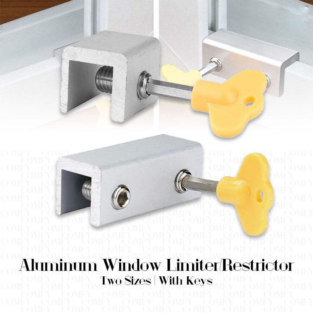 Child Safety Sliding Screen Window Security Lock Door Limiter Latch Key ...