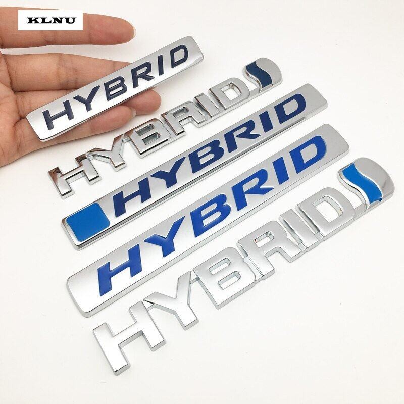 nxp-KLNU The New 3D Metal Hybrid logo sticker Car Side Fender Emblem ...