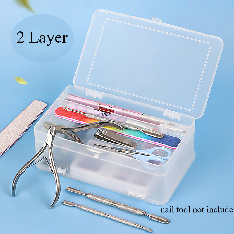 Multi Use Storage Empty Box Nail Art Tool Storage Case Nail Pen Nail ...