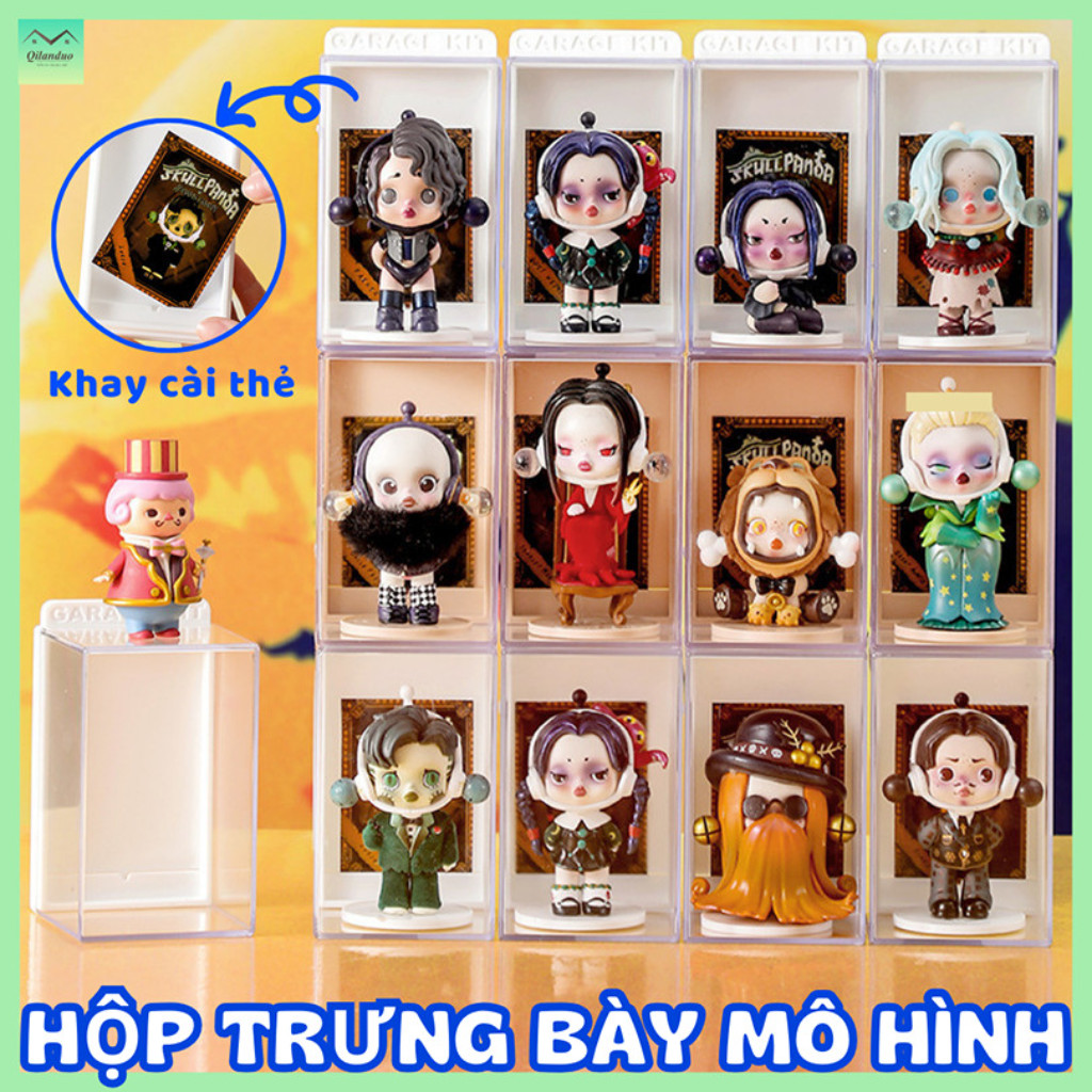 Dust-proof transparent mica box for product display, With Card Slot ...