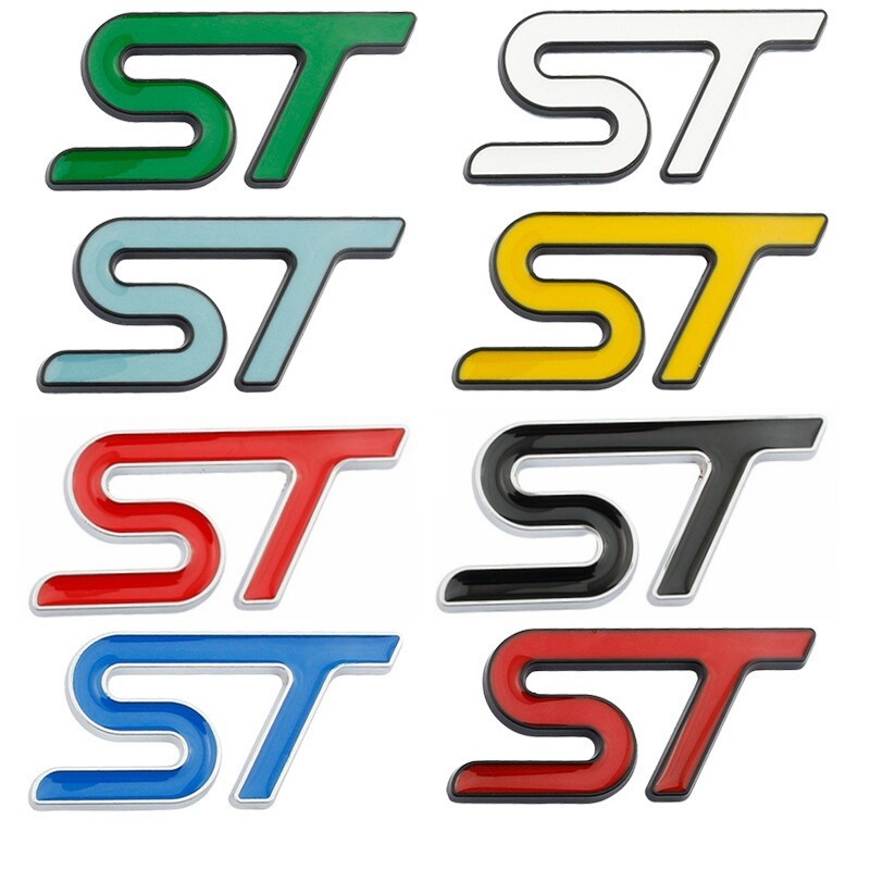 ST logo for new Ford ESCORT Focus Mondeo Ecosport Fiesta Rear emblem ...