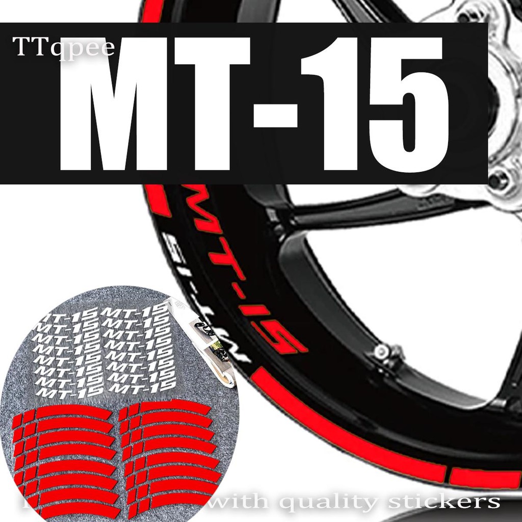 sticker set for yamaha MT-15 MT15 mt 15 hub sticker rim mags decal ...