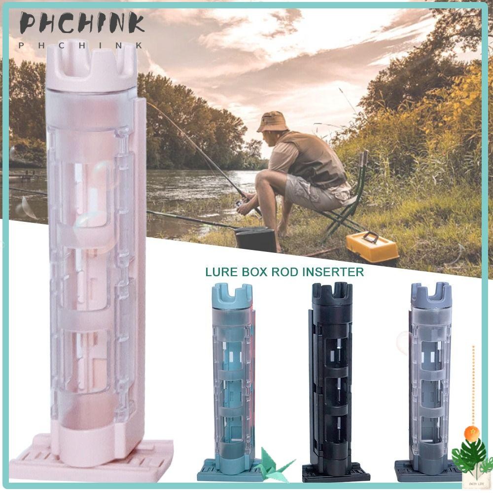 CHINK Fishing Rod Stand, Fishing Box Fishing Barrel Holder, Portable ...