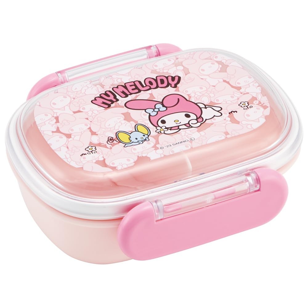 Skater My Melody Lunch Set for Kids - Antibacterial, Easy Open, Made in ...