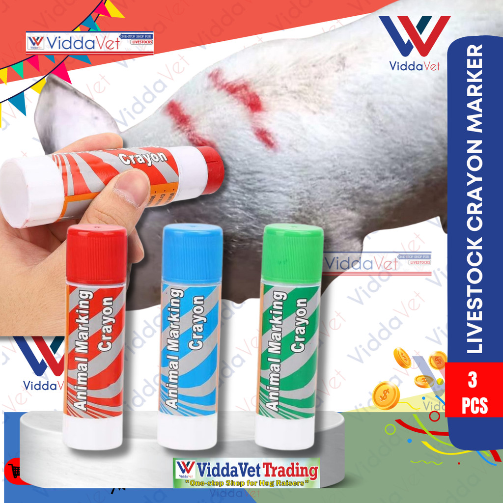 Livestock Marking Crayons Red Green Blue Color Marker Pens for Pigs ...
