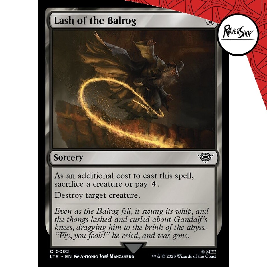 Magic The Gathering Card : Lash of the Balrog | Shopee Philippines