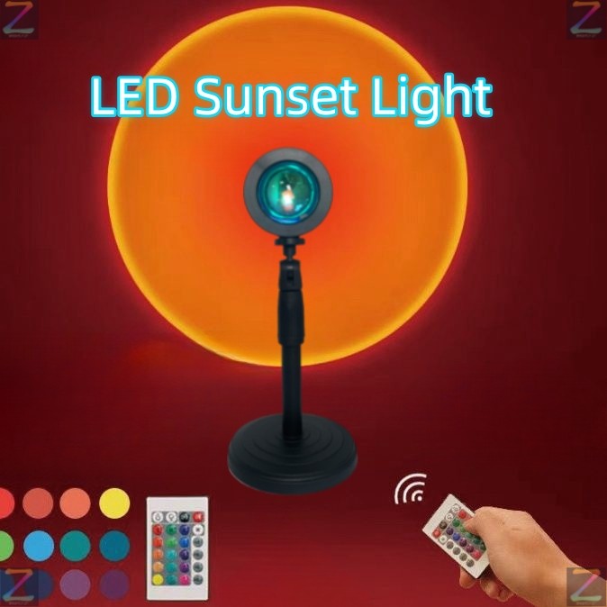 LED Sunset Light RGB Color Adjustable Background Ambient Gift Light ...