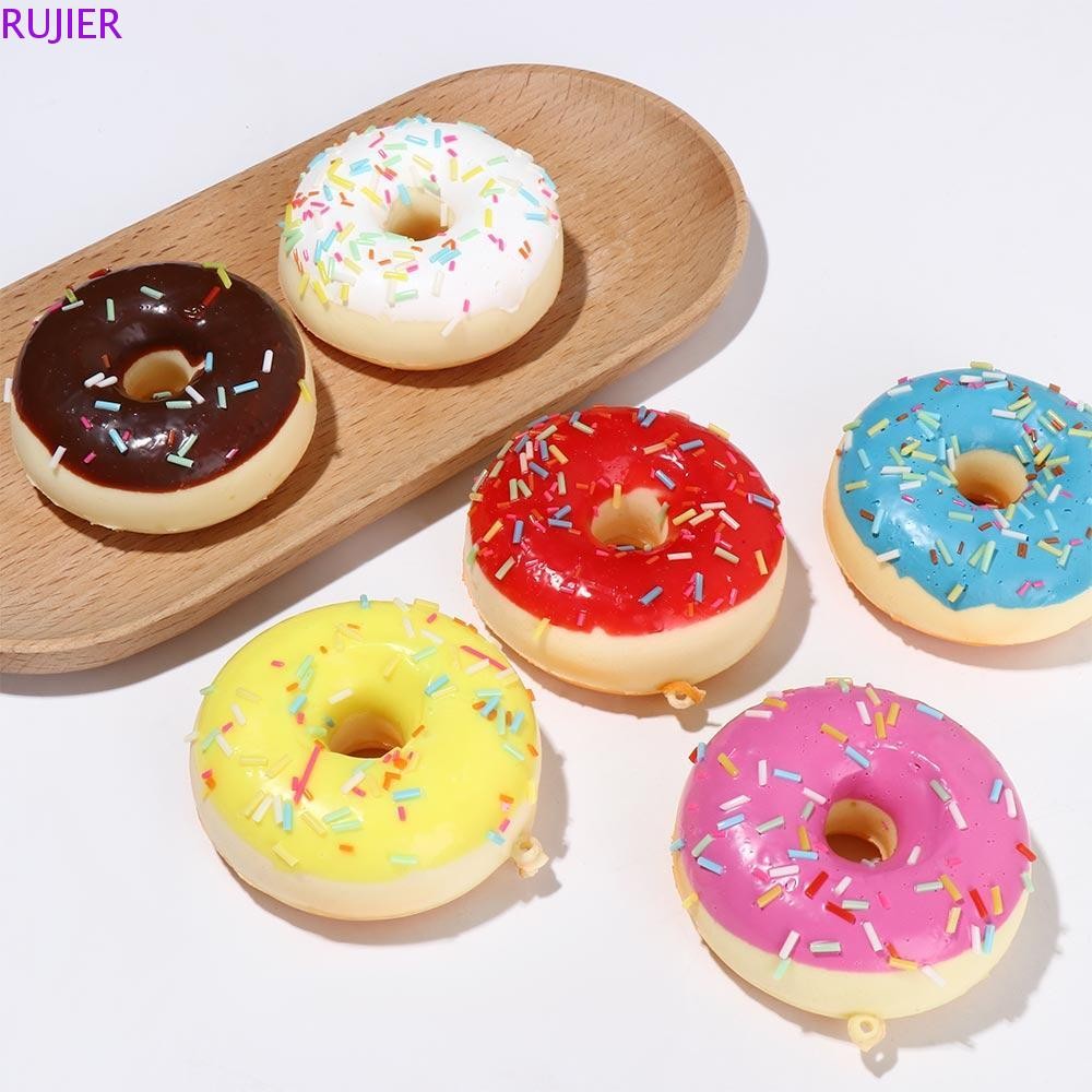RUJIER Donut Cone Toy for Adult for Children Artificial Donut Model ...