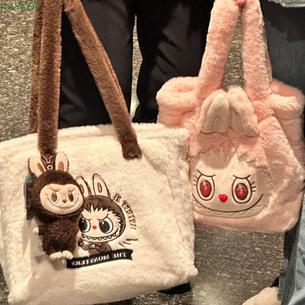 KAYLOS Labubu Plush Bag, Tote Bag Cartoon Labubu Doll Bag, Phone ...