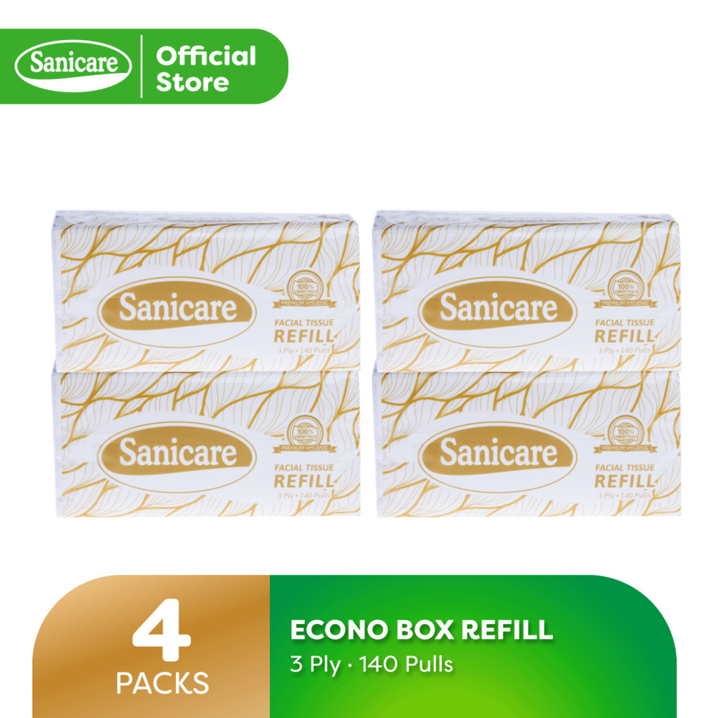 Sanicare Econo Box Facial Tissue Refills (Pack Of 2) | Shopee Philippines