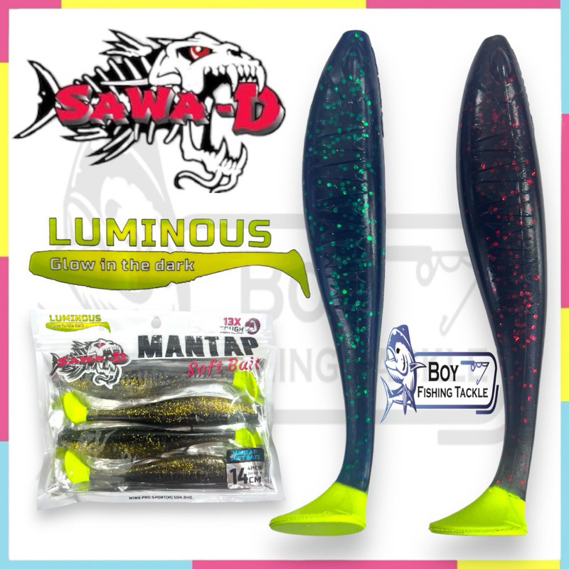 SAWA-D MANTAP PADDLE POP 14cm MANTAP SOFT BAIT SOFT PLASTIC FISHING ...