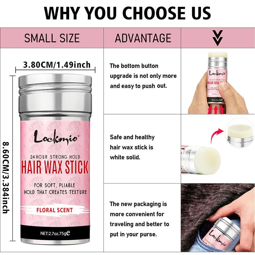 Hair Wax Stick Anti-broken Hair Styling Artifact For Men And Women Anti ...