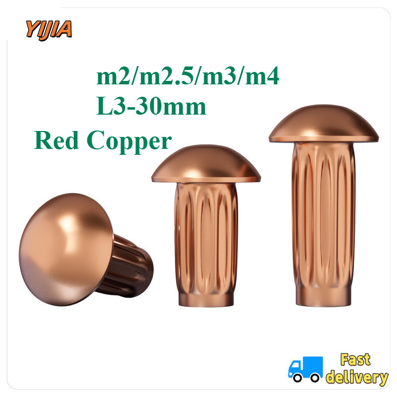 Label rivet, aluminum rivet, copper rivet, rolled flower semi-circular ...