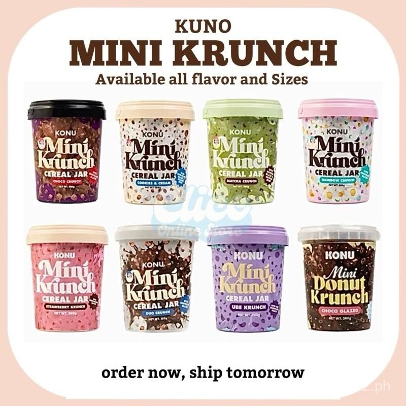 KUNO Mini Krunch Cereal Jar 635g | 360g | 240g | 160g | 150g Instant ...
