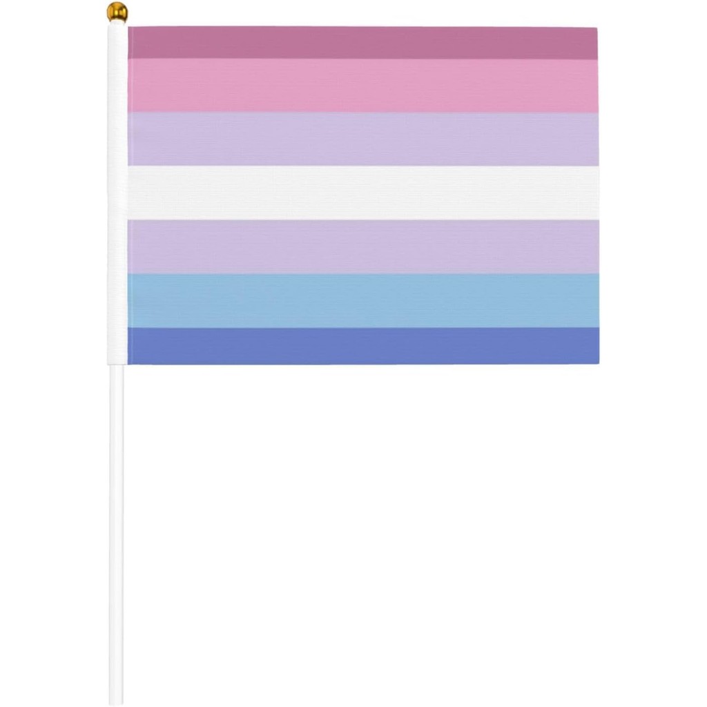 Bigender Pride Flag LGBTQ Small Mini Flags Hand Held Flag Festival ...