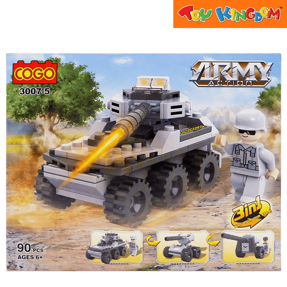 Cogo 3007 5 Army Action Tank 90 Pcs Blocks | Shopee Philippines