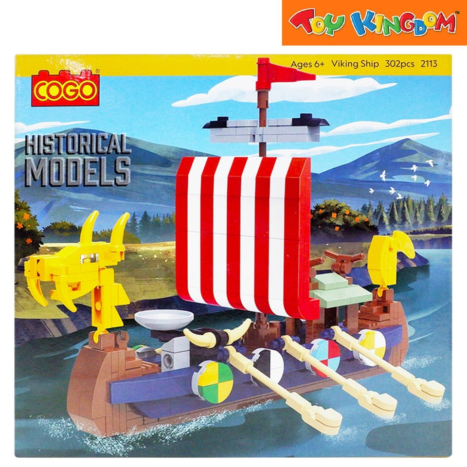 Cogo 2113 Historical Models Viking Ship 302 Pcs Blocks | Shopee Philippines