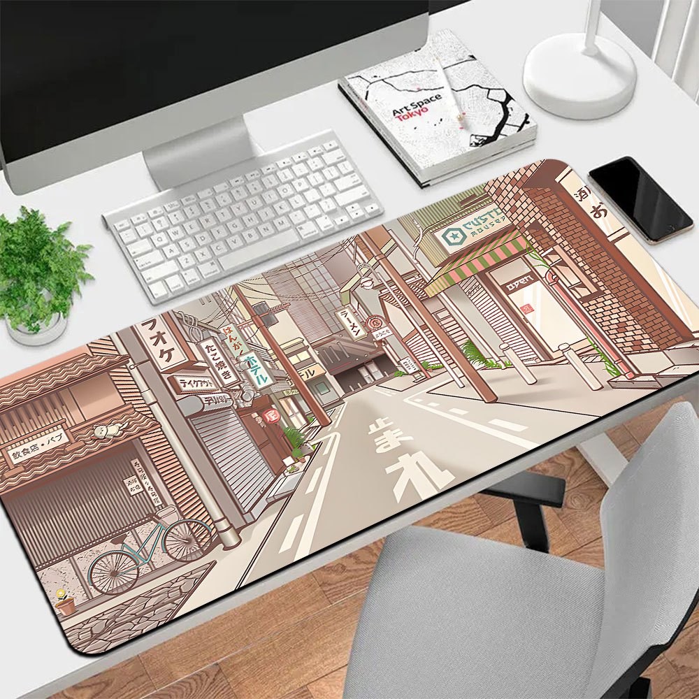 Tokyo Nightlife BOW Mousepad Japanese Big Mouse Pad Extende Gaming Desk ...