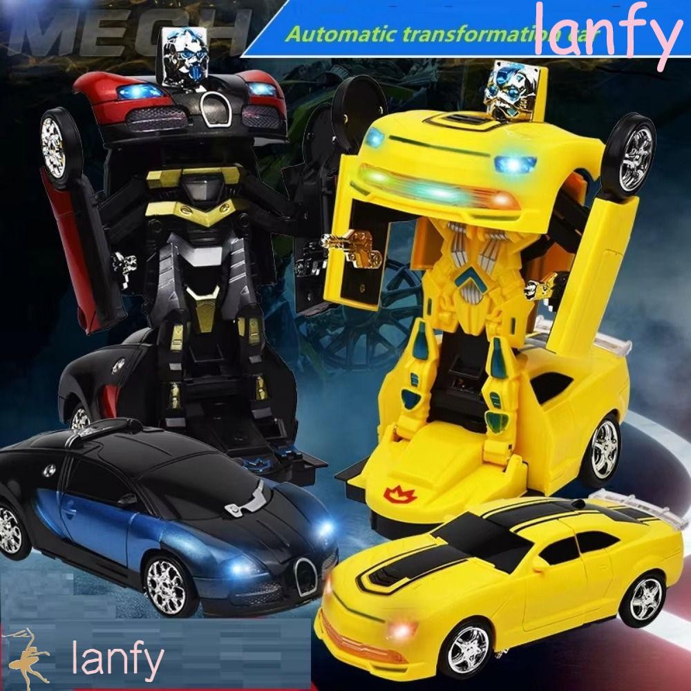 LANFY Transforming Toy Car, Deformation Inertial Sliding Transforming ...