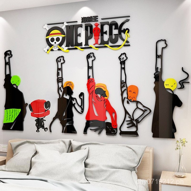 Acrylic Dormitory Stickers Luffy One Piece Dormitory Bedroom Poster ...