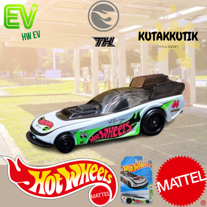 Hot Wheels White Supercharged Racing Electric Sedan Car Mooneyes Lot J ...