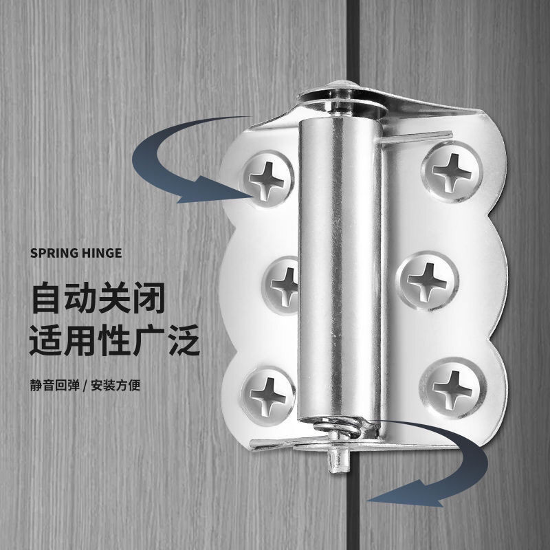 Stainless Steel Hinge Butterfly Hinge Screen Door Automatic Door Closer Flat Automatic Rebound ...