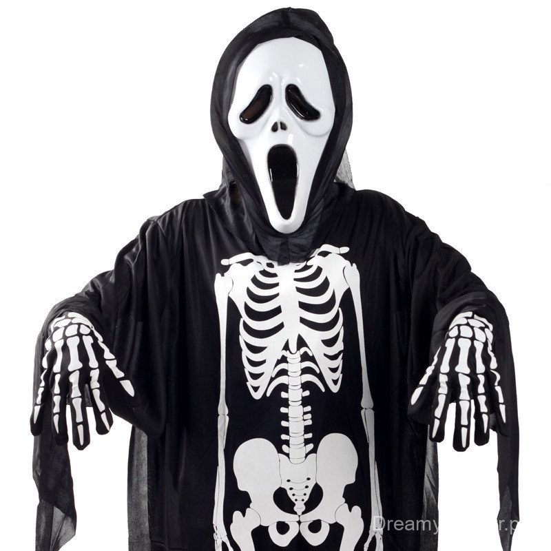 Skeleton Ghost Costume Masquerade Costumes Halloween Costumes Clothes ...