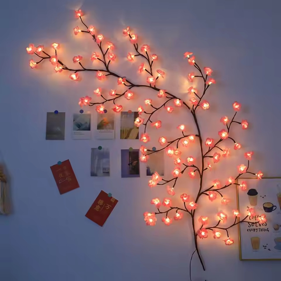 Led Tree Branch Cherry Blossom Lights,Cherry Blossom Tree Light DIY ...
