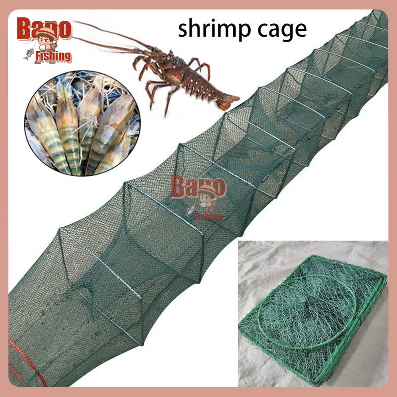 Bano 5m Shrimp Cage Fishing Net Lobster Fish Breeding Net Folding ...