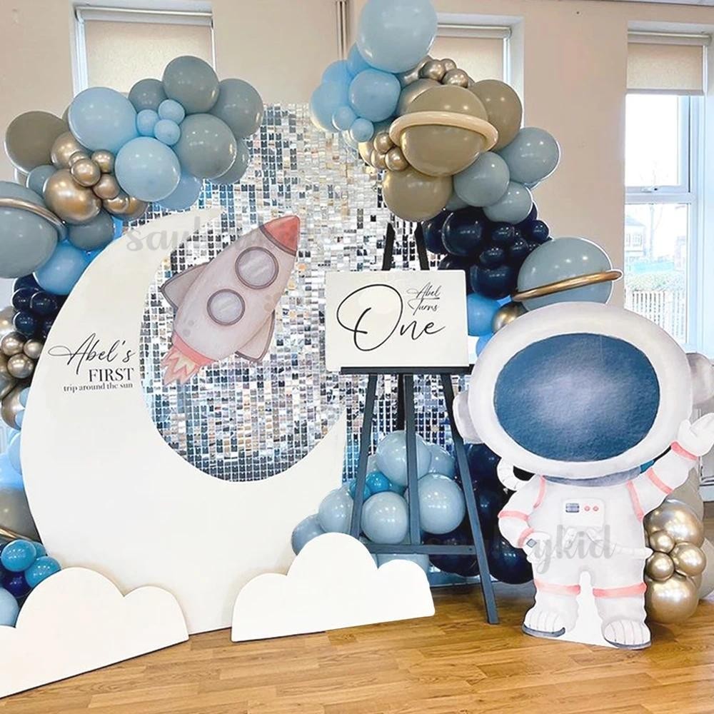 Astronaut Spaceman Cutouts Cardboard Backdrop Rocket Space Theme DIY ...