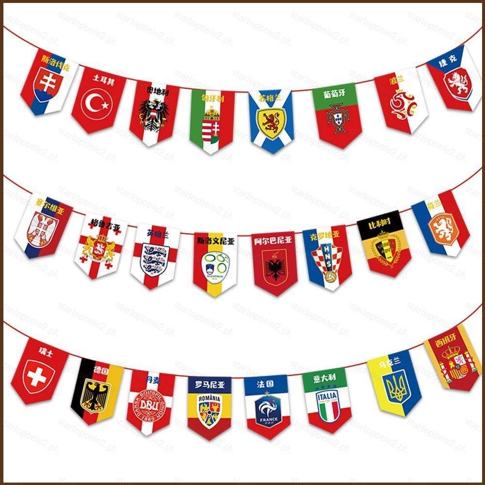 Kira UEFA Euro 2024 Top 24 String flags Spain Portugal Germany France ...