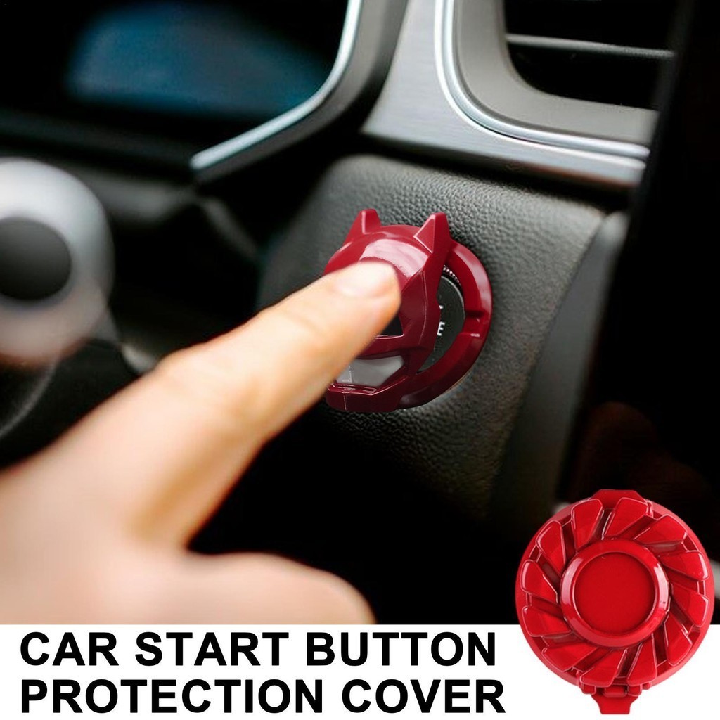 Push Start Button Cover Car Button Ignition Cover Engine Start Stop ...