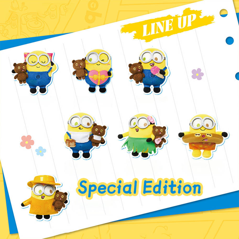 Minions-BOB and TIM Bear-Warm Daily Plush Series Genuine Blind Box ...
