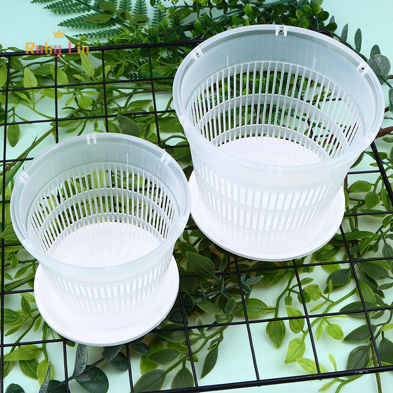 Ruby Lin Mesh Pot Root Control Orchid Breathable Growth Container With ...