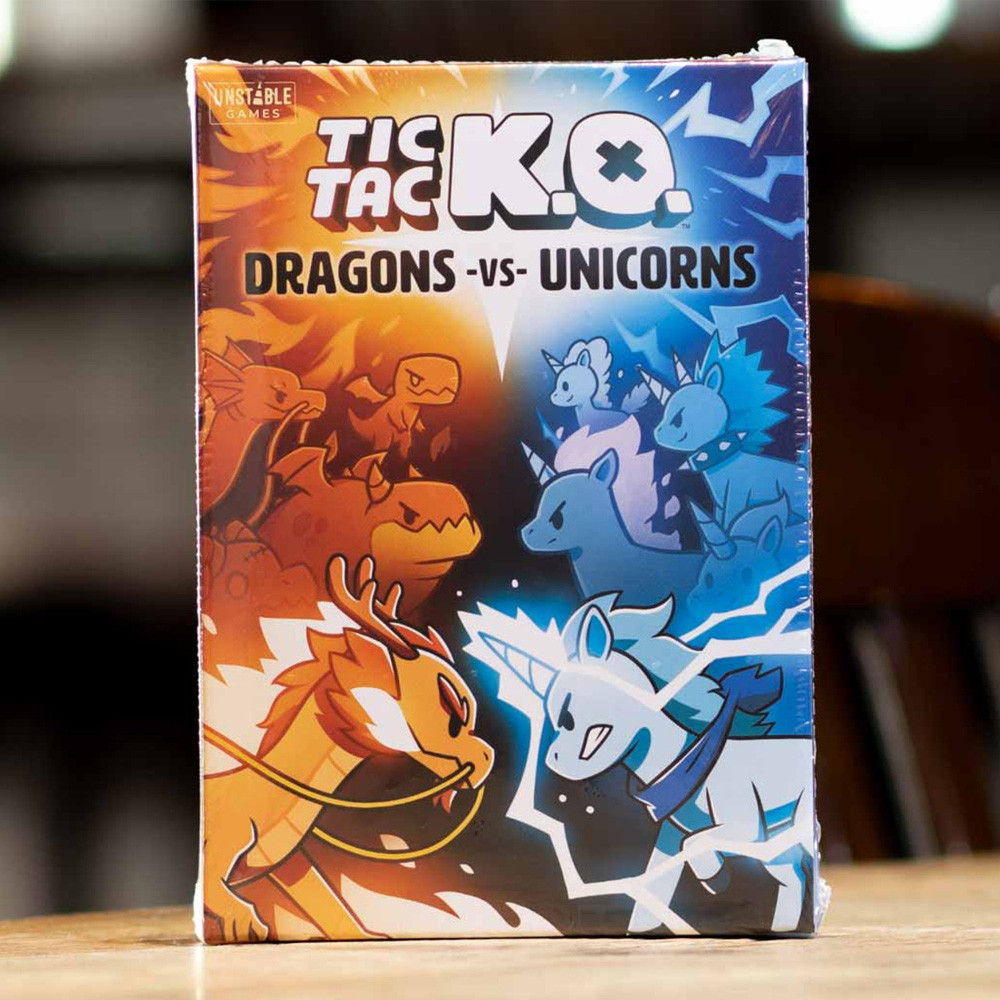 Tic Tac K.O. : Dragons vs. Unicorns Board Game Card Game Unstable Unicorns | Shopee Philippines