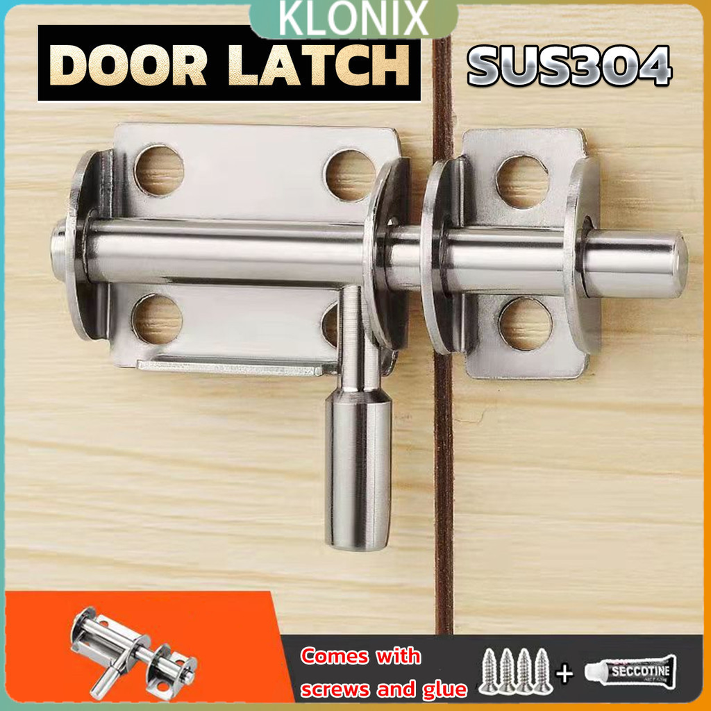Ki Stainless Steel Door Latch Solid Sliding Bolts Latch Hasp Home ...