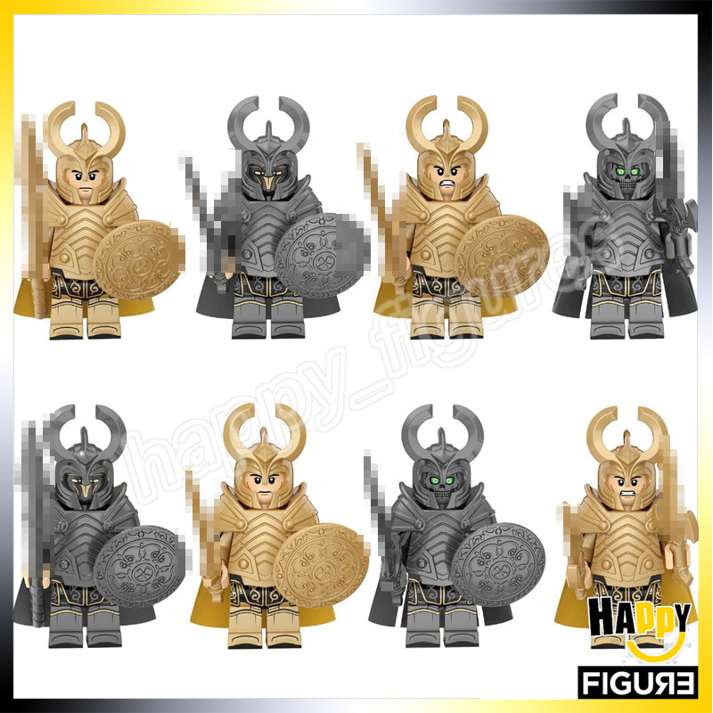 Medieval Series Minifigures Asgard Guard Warrior Death Guard Soldier ...