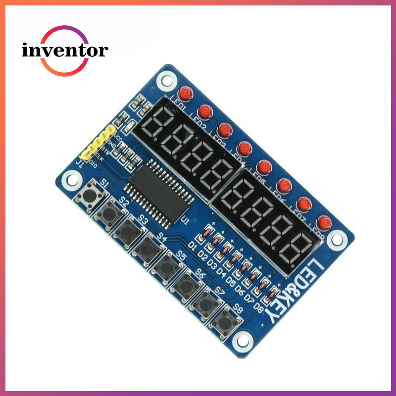 TM1638 Button Digital Tube LED Display Module/8-bit Digital Tube LED ...