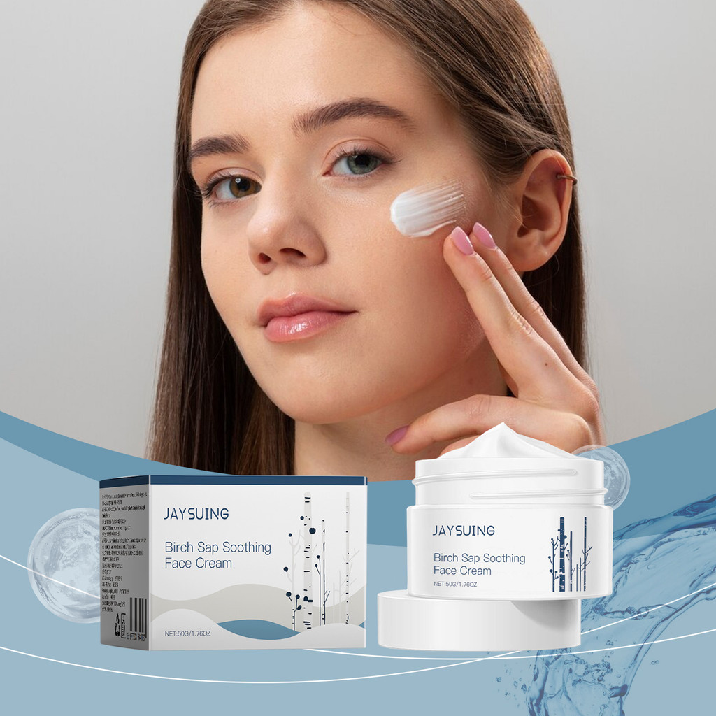 50g JAYSUING Birch Sap Moisturising Cream Hydrates, Moisturises ...