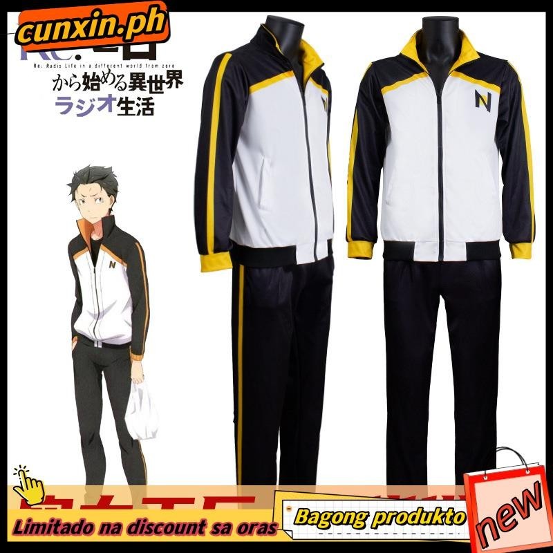 Anime Re:Zero Natsuki Subaru Cosplay Jacket Pants Sportwear Anime ...