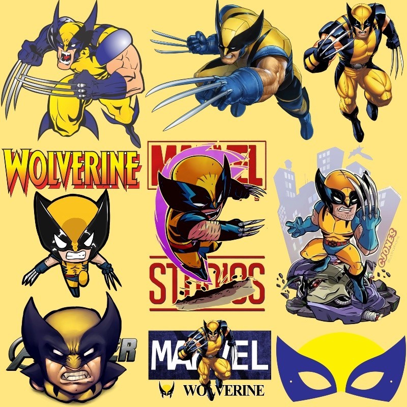 Wolverine Stickers Heat Transfer Thermal Conductive Stickers Washable ...
