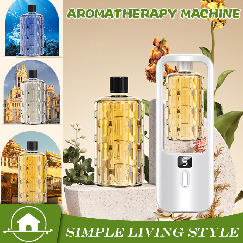 Digital display Rechargeable Fragrance Machine Automatic Aroma Diffuser humidifiers Essential ...