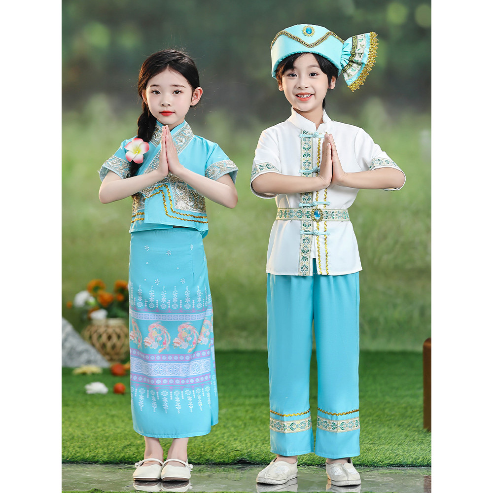 New Style Boys' Costumes Children's Tsuba Costumes Thailand Thai Costumes Summer Girls @ School ...