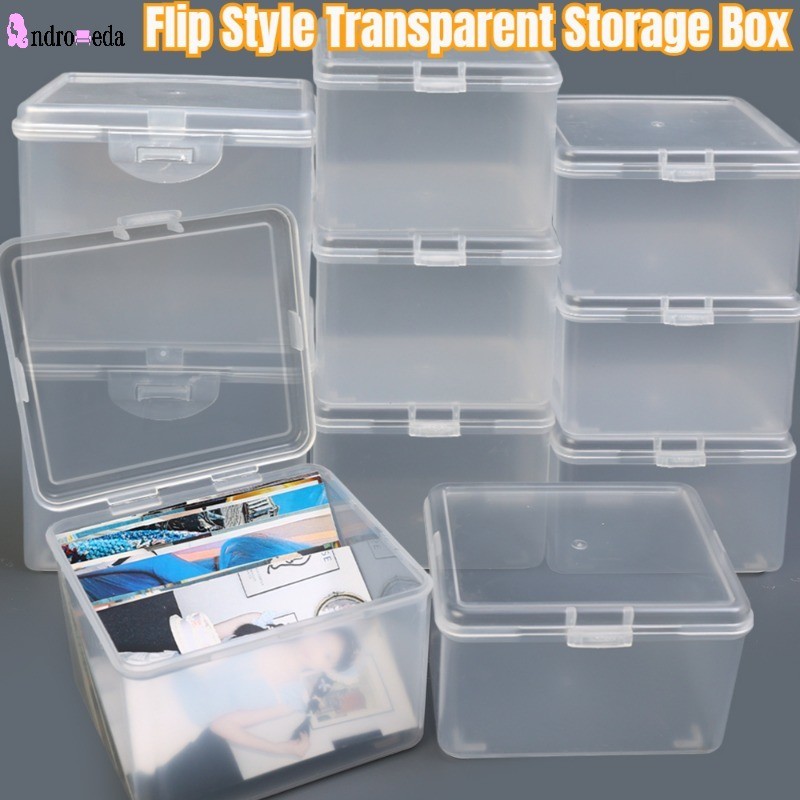 Large Capacity INS Flip Style Transparent Storage Box Multi Purpose ...