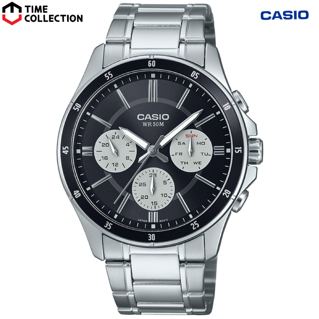 Casio Mtp 1374d 1a3 Analog Stainless Steel Watch For Men Shopee Philippines