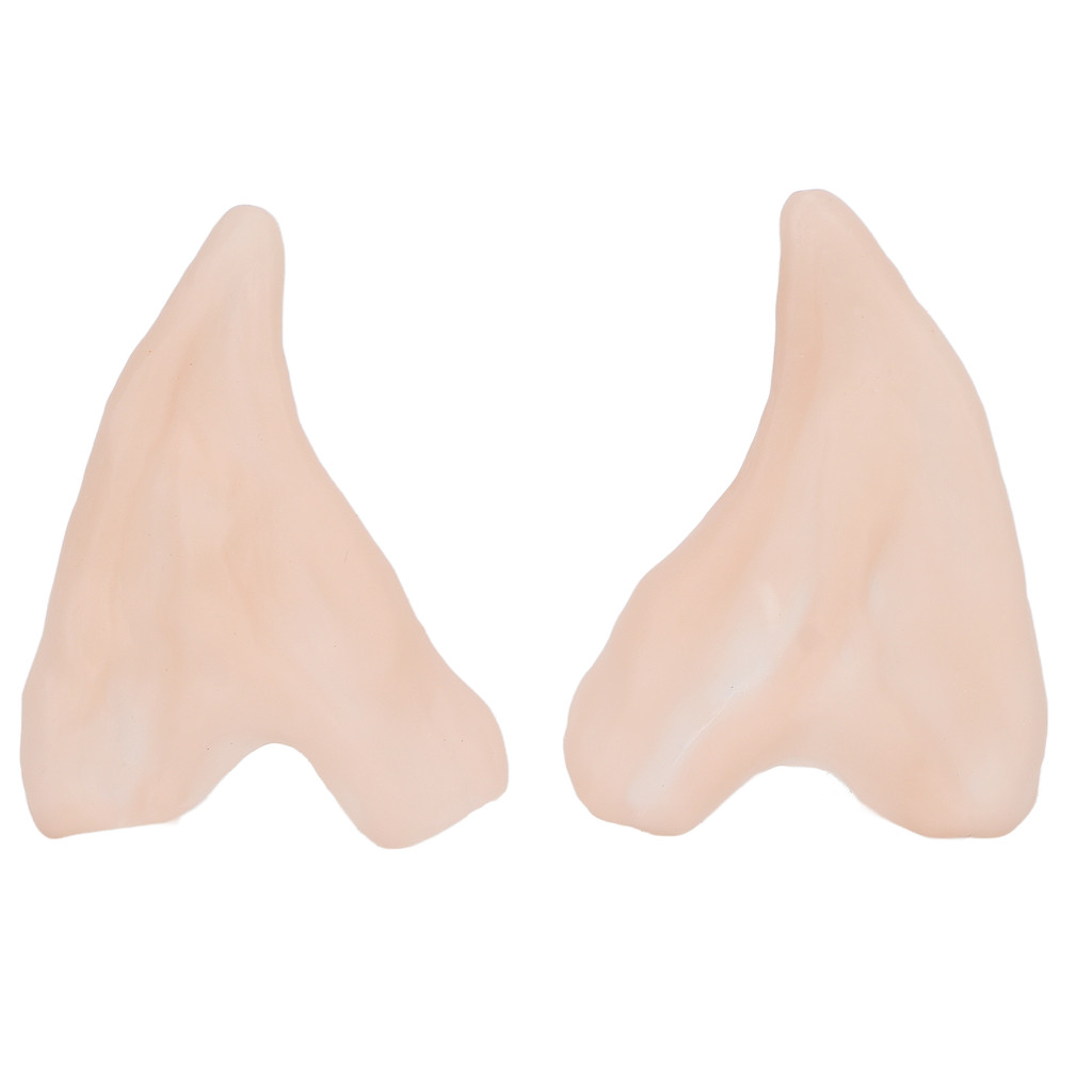 Cosplay Elf Ear Latex Soft Unique Pointed Ear Props Dress Up Costume ...
