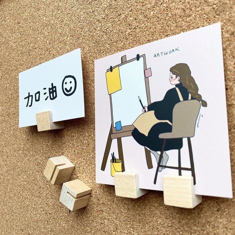 Sk10 Cube Card Slots I-Shaped Nails Art Nails Photo Clips Felt Cork ...