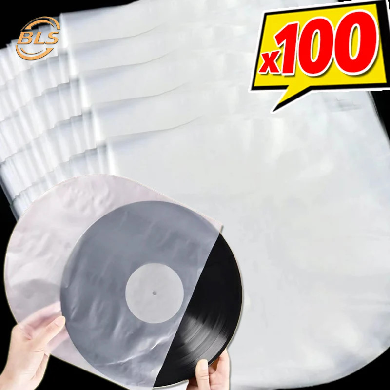 100/50/30Pcs Anti-Static Record Protecter - Outer Inner Plastic Cover ...
