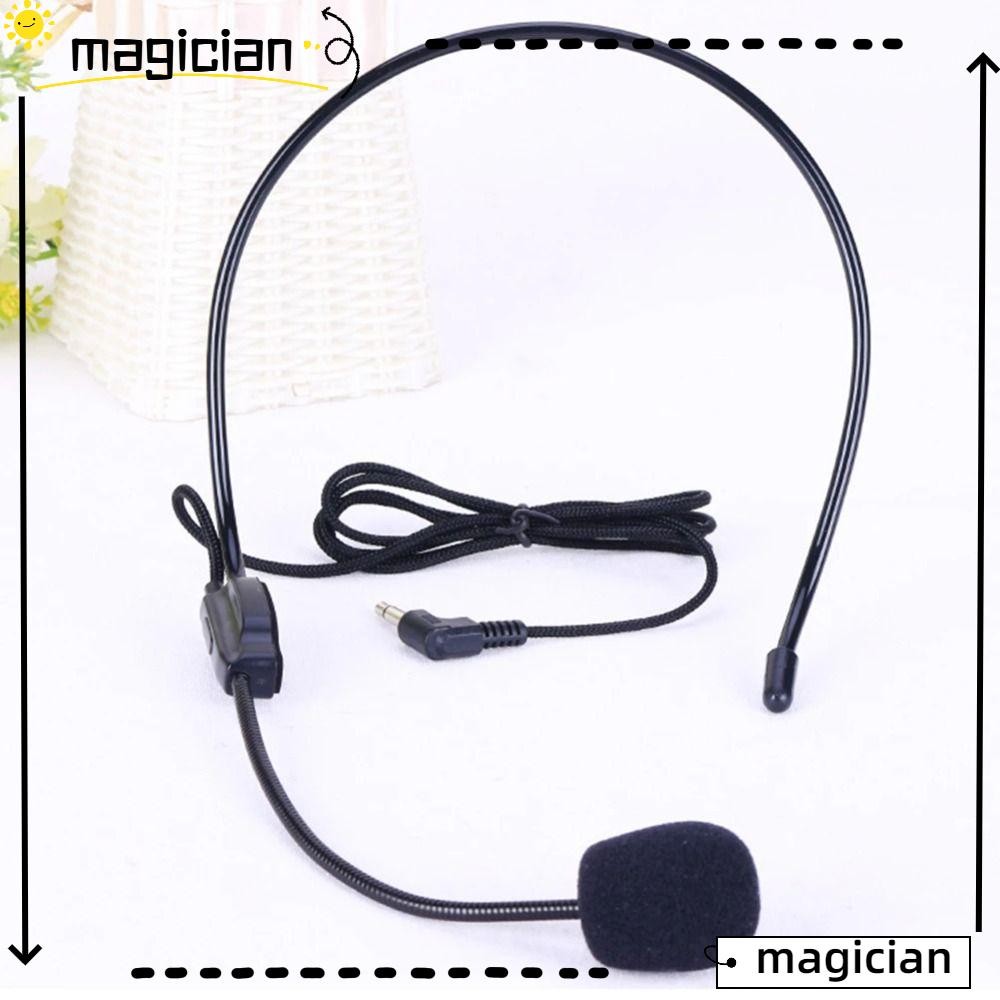 MAG Wired Microphone, Portable Head-mounted Headset Microphone, 3.5mm ...
