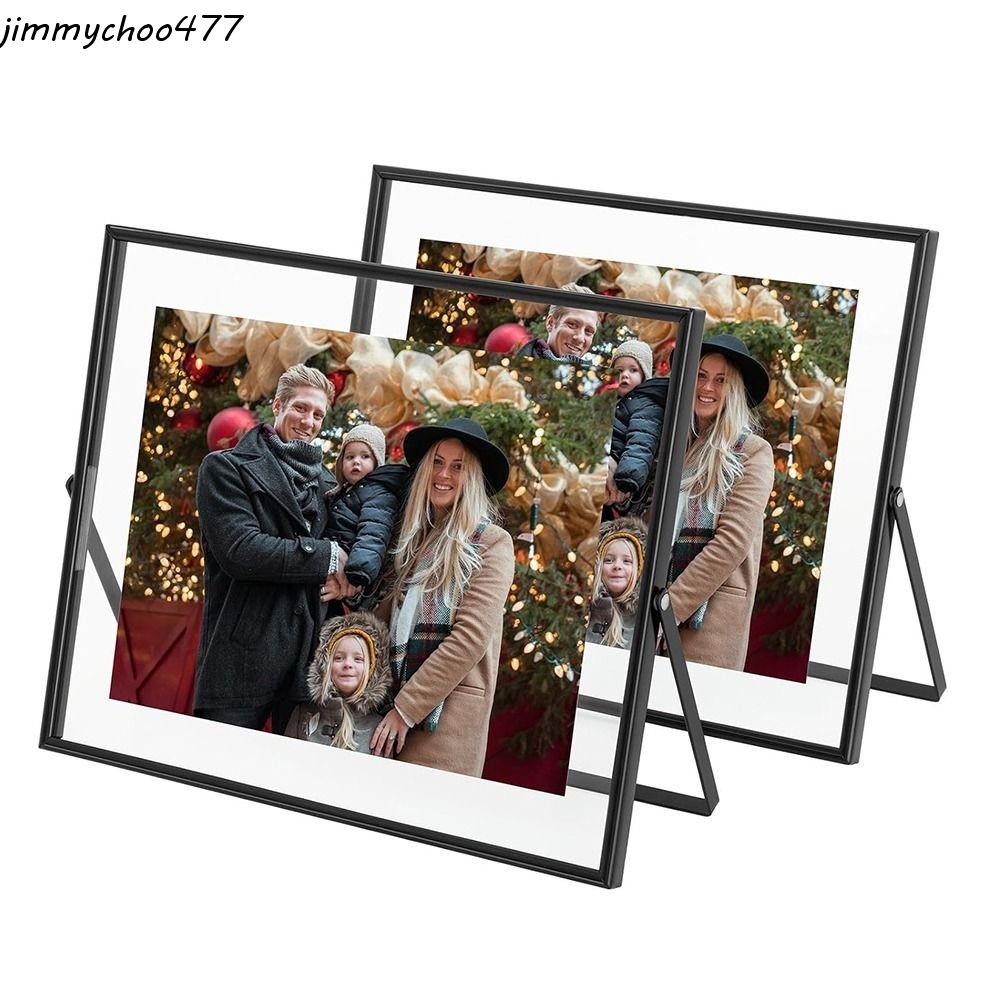 JIMMYCHOO Metal Photo Frame, Minimalist Style Transparent Surface ...